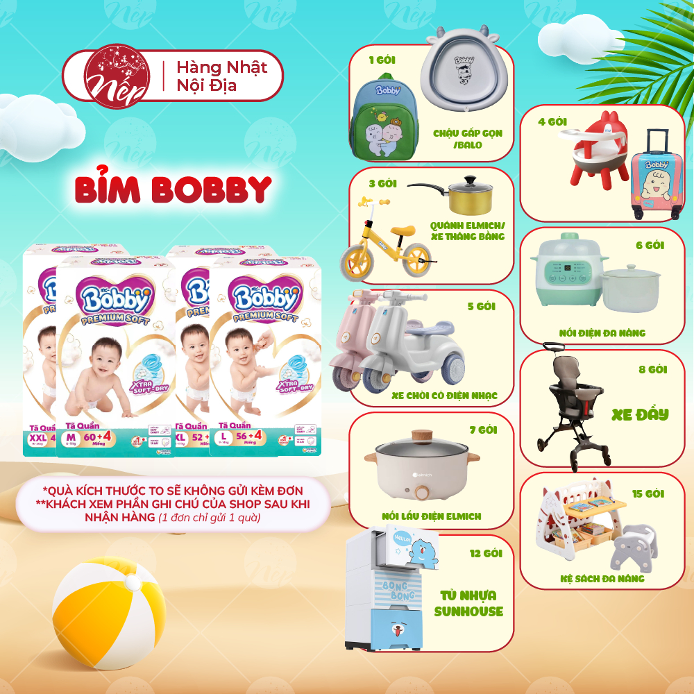 [MỚI] Bỉm Tã Quần Bobby Premium Soft chính hãng– Mềm êm thấm hút tốt ...