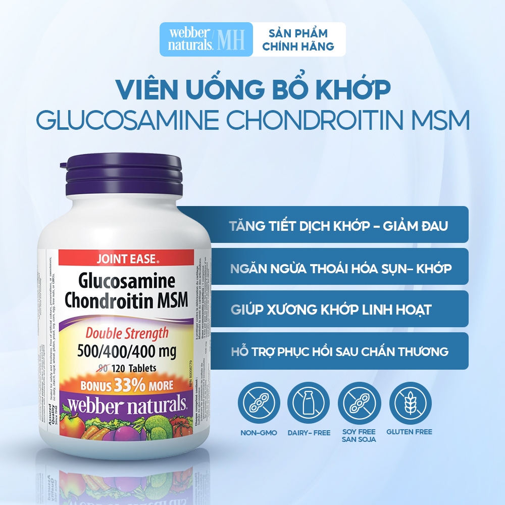 Viên uống hỗ trợ xương khớp 𝐖𝐞𝐛𝐛𝐞𝐫 𝐍𝐚𝐭𝐮𝐫𝐚𝐥𝐬-MH 𝐆𝐥𝐮𝐜𝐨𝐬𝐚𝐦𝐢𝐧𝐞 𝐂𝐡𝐨𝐧𝐝𝐫𝐨𝐢𝐭𝐢𝐧 ...