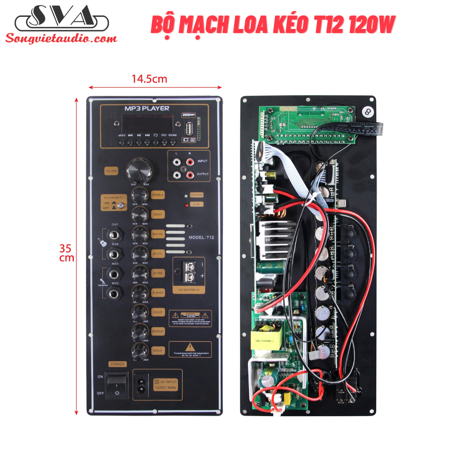 BỘ MẠCH LOA KÉO T12 120W | Shopee Việt Nam