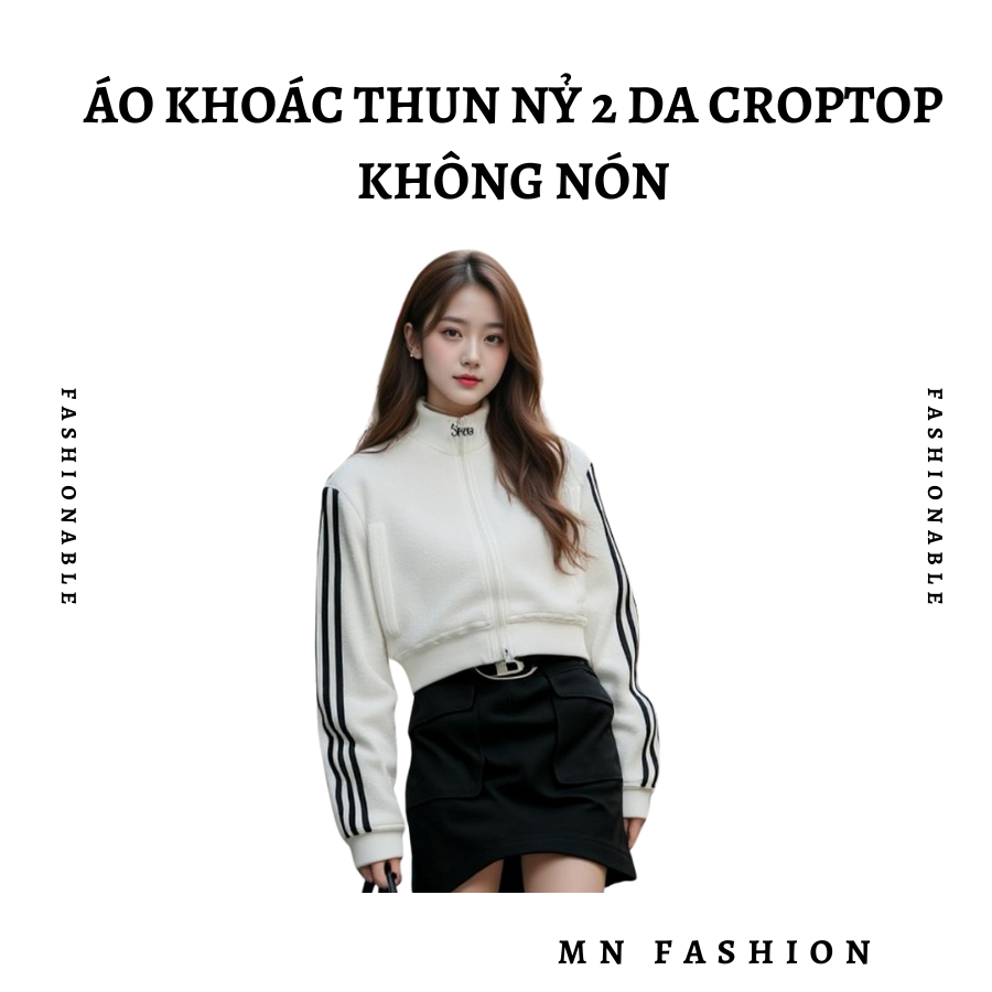 ÁO KHOÁC NỶ KHÔNG NÓN HÀNG QUẢNG CHÂU CAO CẤP FROM LỬNG THỂ THAO PHỐI ...
