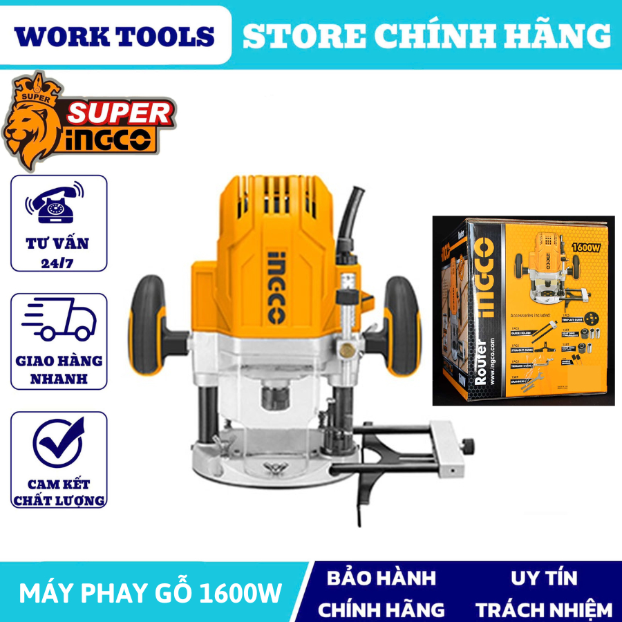 INGCO Máy phay gỗ 1600W RT160028 (Cam kết Chính Hãng 100%) | Shopee ...