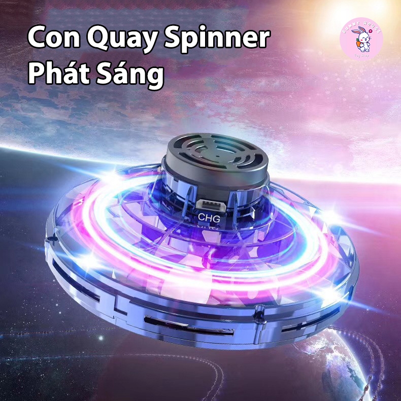 Đồ Chơi Con Quay UFO Fidget Spinner Bay Quay Ngược Magic Boomerang Với ...
