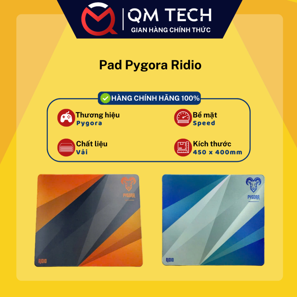 Pad chuột Gaming Pygora Ridio Hybrid - QMTECH STORE | Shopee Việt Nam