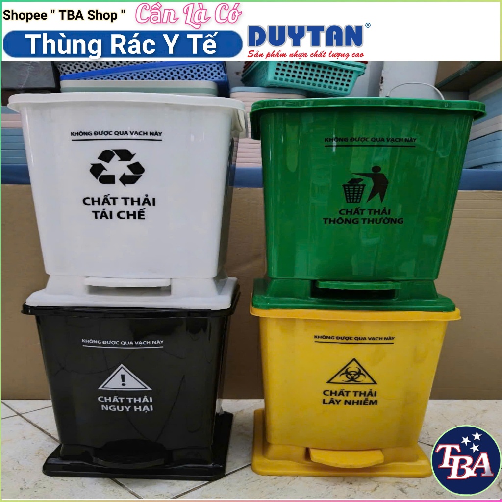 🍀 TBA SHOP 🍀Thùng Rác Nhựa Phân Loại Rác Thải Trong Y Tế Hàng Duy Tân ...