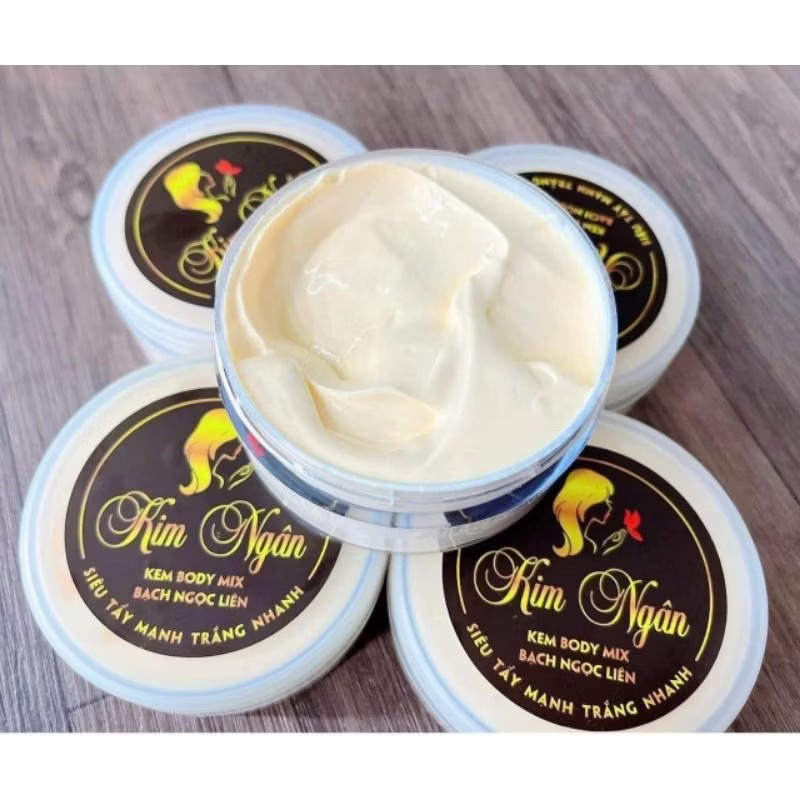 KEM BODY MIX TRẮNG DA 200g Kim Ngân có Bạch Ngọc Liên | Shopee Việt Nam