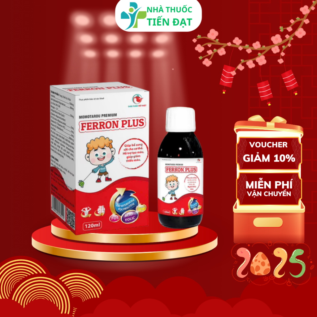 Siro bổ máu Momotarou Premium Ferron Plus Việt Nhật (Chai 120ml ...