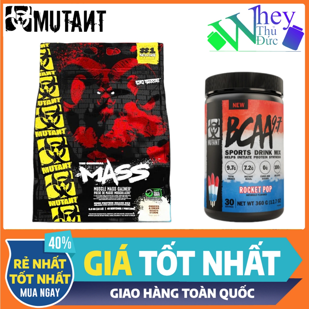 Combo Hoàn Hảo: Mass Mutant 6,8kg + BCAA – Tăng Cơ, Nạp Đủ Protein ...