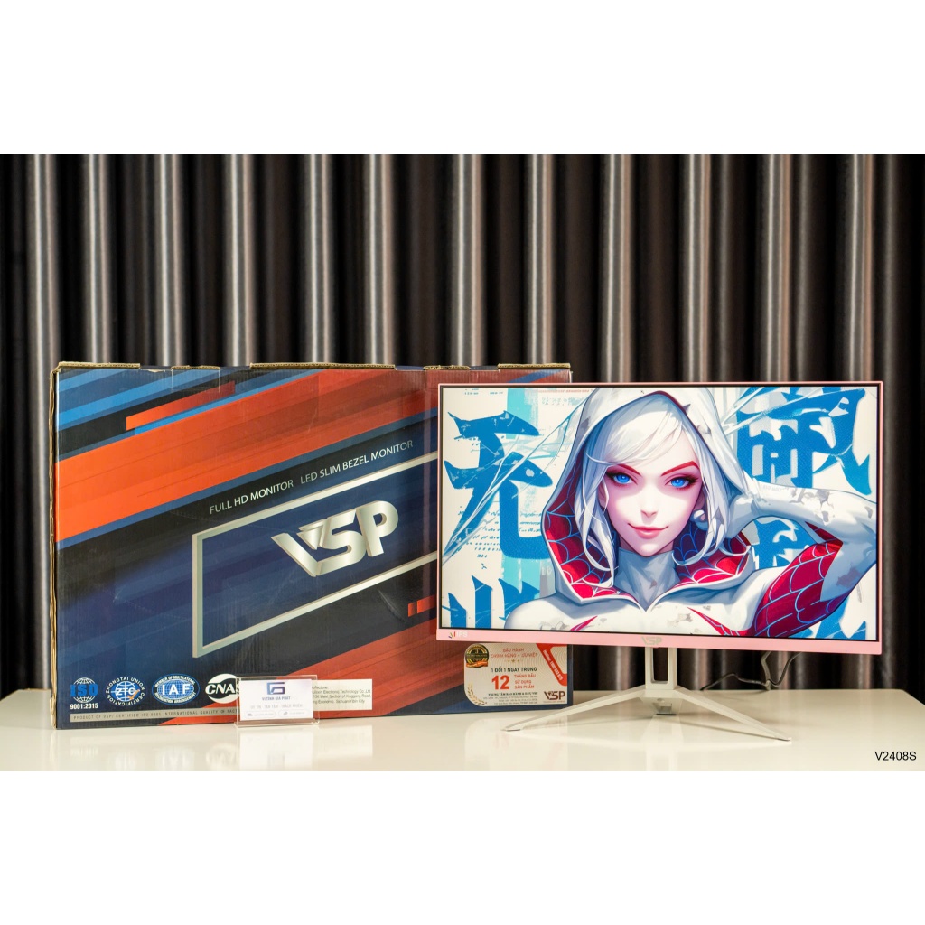 Màn hình 24 inch VSP V2408S tràn viền Hồng (Full HD, IPS, 75HZ) BH 24 Tháng Chính Hãng | Shopee ...