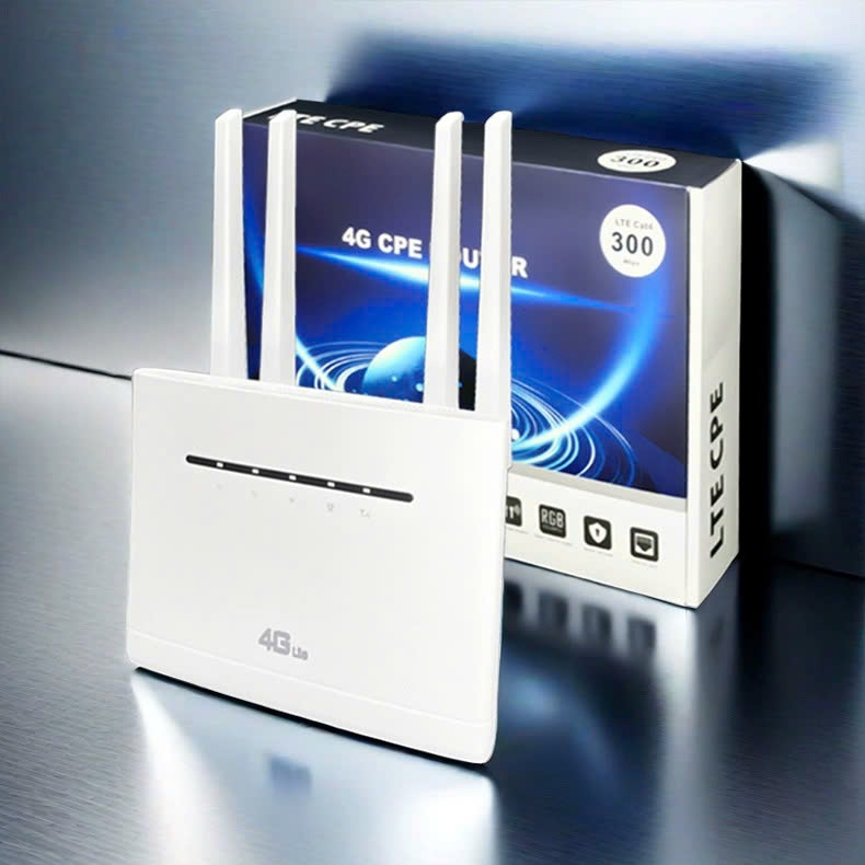 Bộ định tuyến không dây WR710 Bộ định tuyến WIFI 4G LTE Modem 4 Ăng-ten ngoài RJ45 WAN LAN -Cắm ...