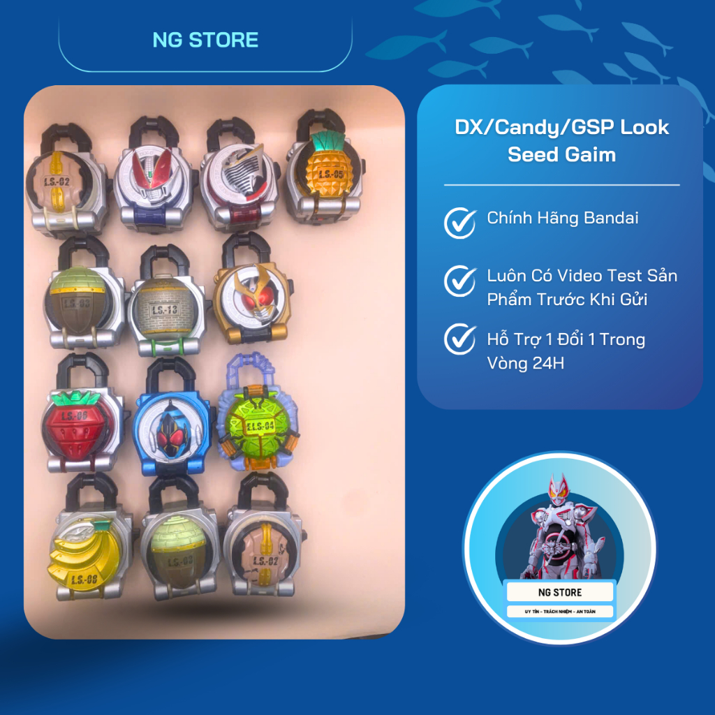 DX/Candy/GSP Lock Seed Kamen Rider Gaim 2ND [ Hàng Mới Về ] | Shopee ...