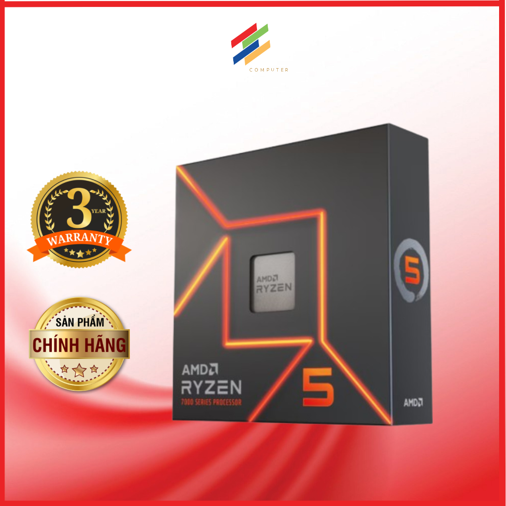 CPU AMD Ryzen 5 7600X (AMD AM5 - 6 Core - 12 Thread - Base 4.7Ghz ...