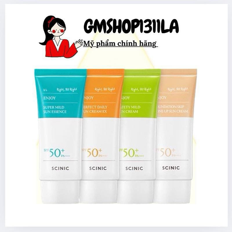 Kem chống nắng Scinic Enjoy Super Mild Sun Essence SPF 50+ PA++++ 50ml ...