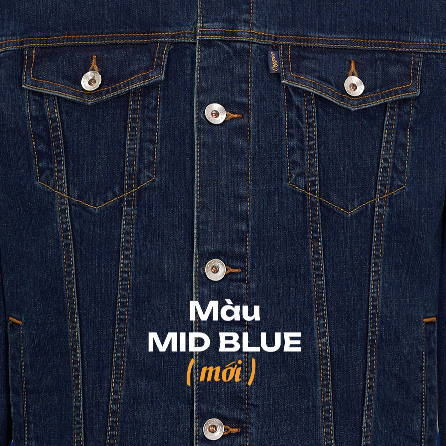 Áo Khoác Jean/Denim Nam Type III 12 Oz - onewashed denim, màu mid blue ...