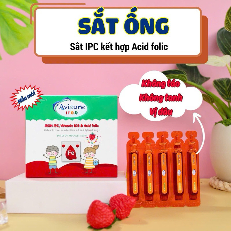 Tích điểm - Avisure Iron bổ sung sắt hữu cơ cho bé Từ 3 tuổi và người ...