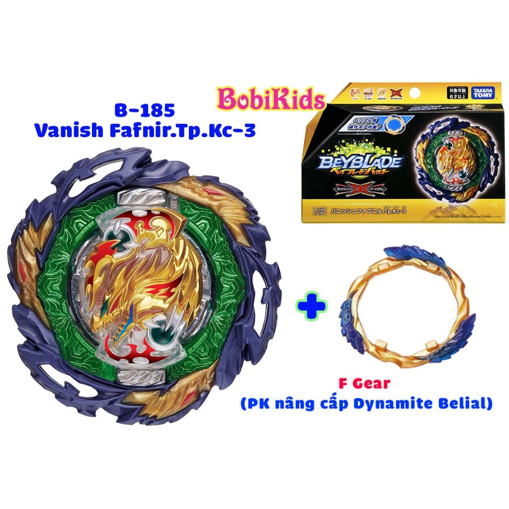 BEYBLADE - Đồ chơi Con Quay B-185 Vanish Fafnir Tapered Kick-3 Beyblade ...