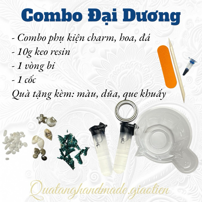 🌊 COMBO ĐẠI DƯƠNG - PHỤ KIỆN LÀM KEYRABIT CUSTOM | Shopee Việt Nam