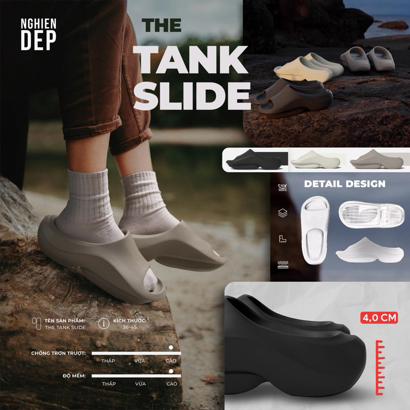 Dép đúc nguyên khối The Tank Slide | Shopee Việt Nam