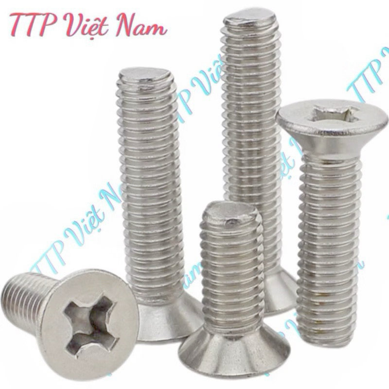 Ốc,Vít pake 4 cạnh đầu chìm Bằng INOX304 M3,M4,M5,M6 | Shopee Việt Nam
