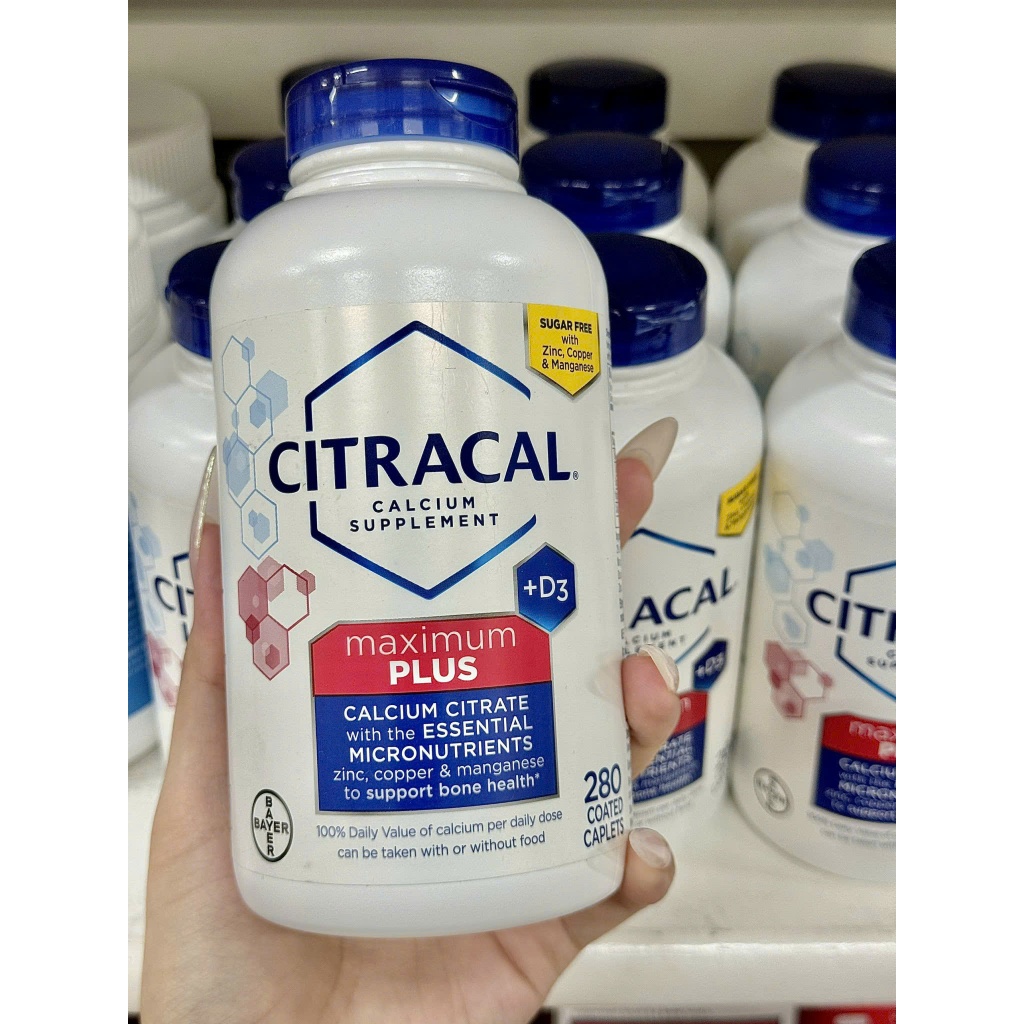 Viên uống bổ sung Canxi Citracal Maximum Calcium Citrate +D3 USA ...