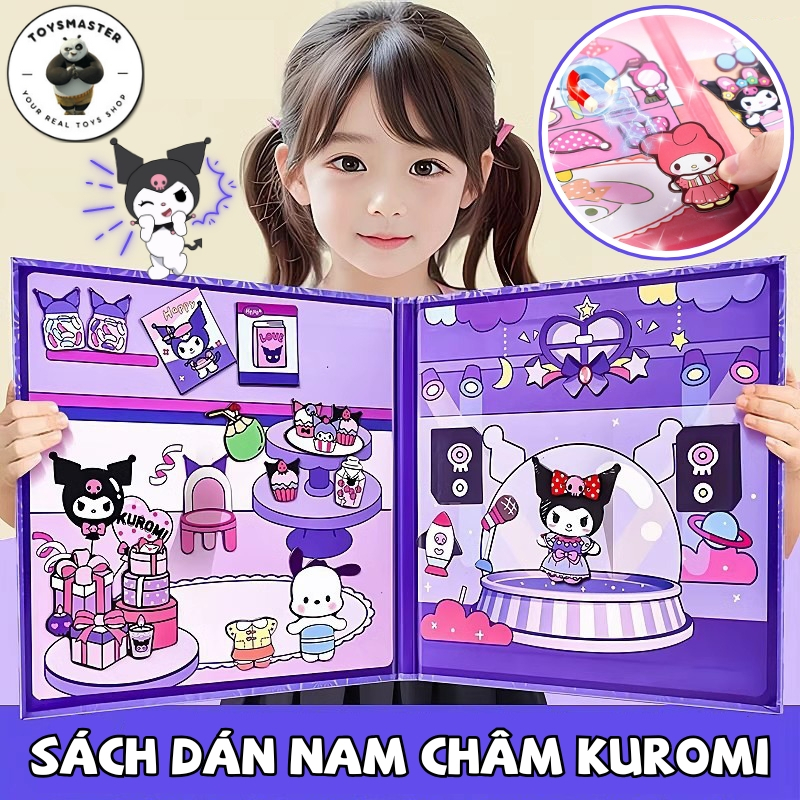Đồ Chơi Sách Dán Nam Châm Từ Tính Kuromi Melody Hello Kitty Size To ...