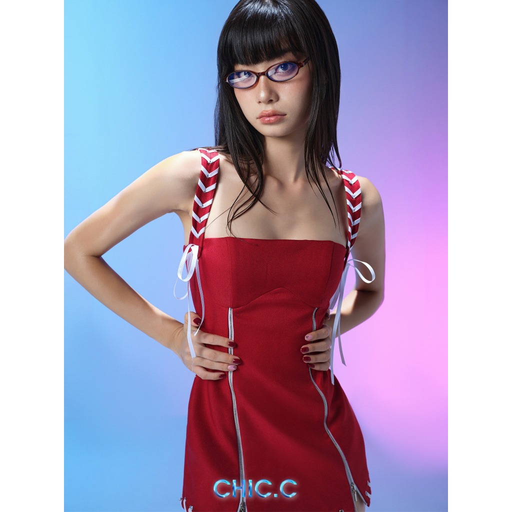 [CHIC.C] Đầm Corset thiết kế dây kéo cách điệu ôm trọng vòng eo quyến ...