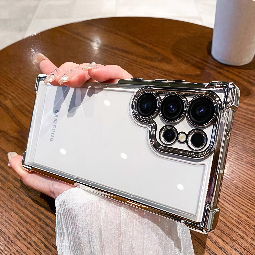 Ốp bảo vệ chống sốc trong suốt dành cho Samsung Galaxy S23 S25 Ultra S24 FE A55 A56 A36 A26 A16 ...