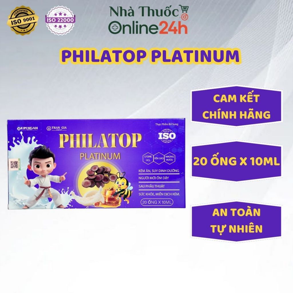 Philatop hỗ trợ bé ăn ngon tiêu hoá khoẻ hộp 20 ống Trần Gia | Shopee ...