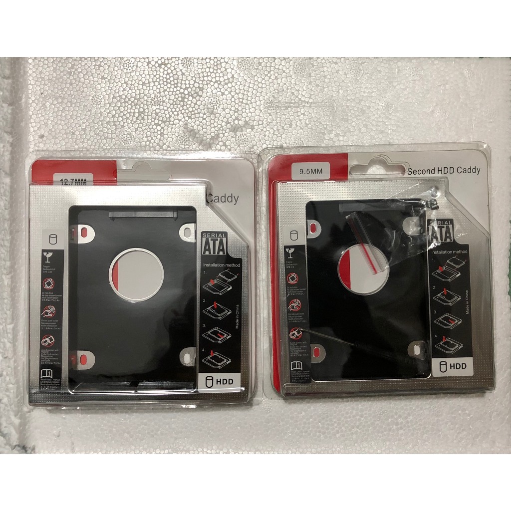 Caddy Bay HDD SSD SATA 3 9.5mm - 12.7mm - Khay Ổ cứng thay thế Ổ DVD ...