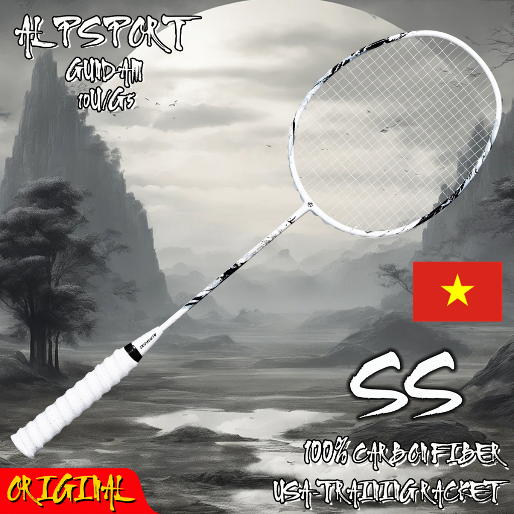 ALP SS 4U Căng Max 26LBS 12KG Vợt Cầu Lông Trắng Original 100% Full ...