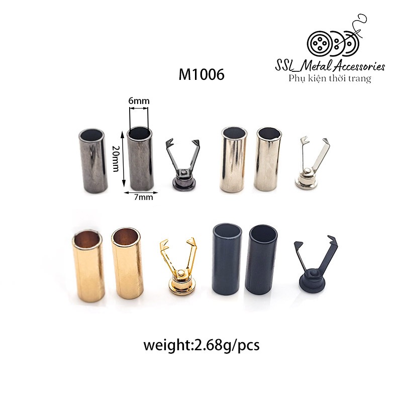 Set 10 Nút chặn kim loại dành cho dây áo khoác, hoddie, sweater - Alloy ...