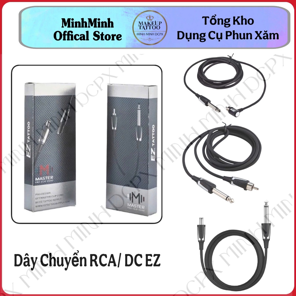 Dây RCA/ DC Cord- Master Pro Tattoo EZ, Dây Nối Máy Pen RCA/ DC EZ Cao Cấp | Shopee Việt Nam