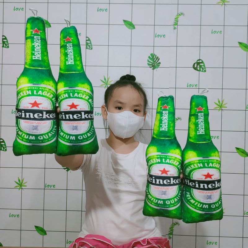 HENIKEN NHỒI BÔNG 20CM CAO CẤP VẢI MỊN | Shopee Việt Nam