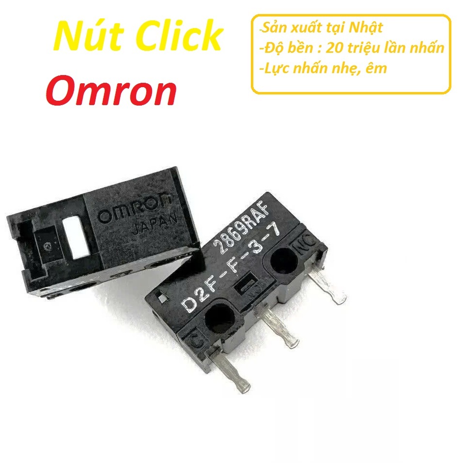 Nút Click chuột Omron Japan D2F-F-3-7 sản xuất tại Nhật - Switch chuột Omron Hàng chính hãng ...