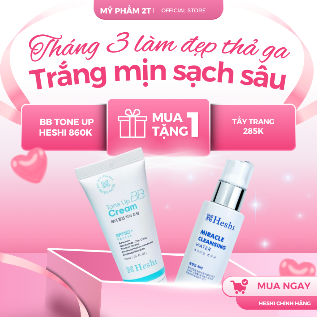 Kem chống nắng Heshi có nền Heshi Tone Up BB Cream 5in1 SPF 50+ PA ...