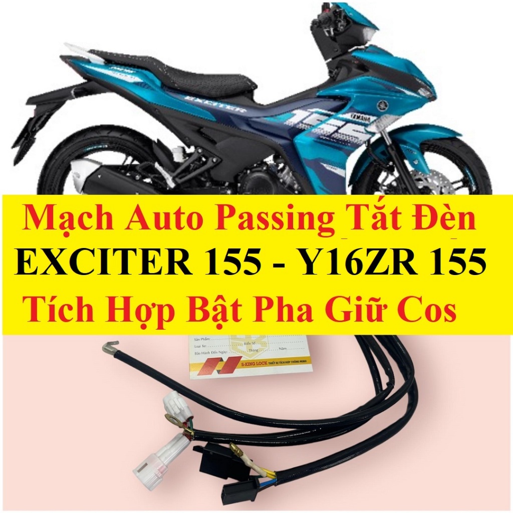 Mạch Auto Passing Tắt Mở Đèn EXCITER 155 - Y16ZR 155 Tích Hợp Bật Pha Giữ Cos | Shopee Việt Nam