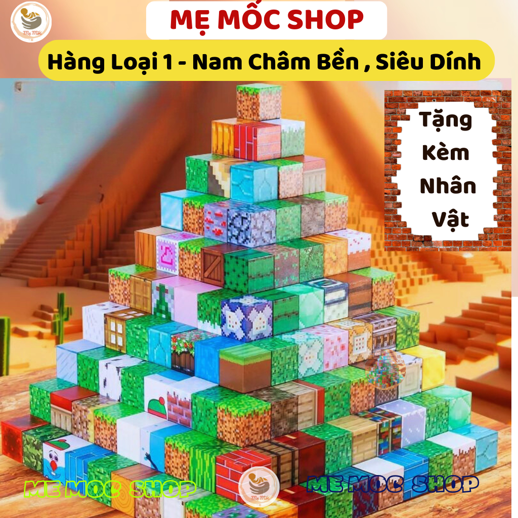 Khối Nam Châm Minecraft Lắp Ghép Mô Hình Sáng Tạo, Memocshop Khối Xây ...