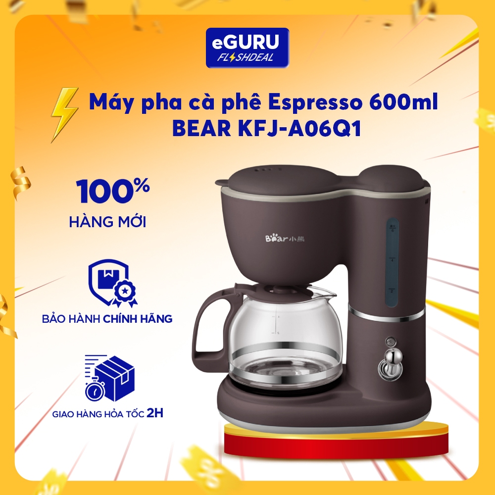 Máy pha cafe mini Bear KFJ-A06Q1 tự động dung tích 600ml –Hàng chính ...