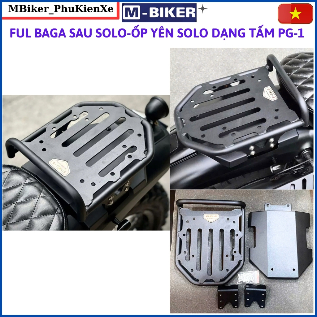 Baga pg1, baga solo pg1, cảng sau pg1, baga sau yên solo pg1 gắn thùng ...