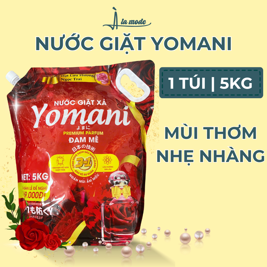 Nước Giặt Xả YOMANI Tinh Chất Hoa Hồng túi 5,2KG Đậm đặc - À La Mode ...