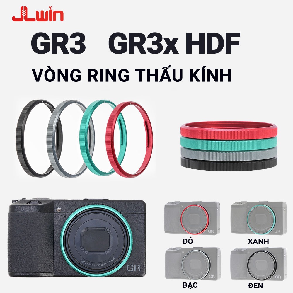 Decor trang trí máy ảnh Ricoh GR3 GR3x HDF ring lens ring vòng ring gắn ống kính lens ricoh gr3 ...