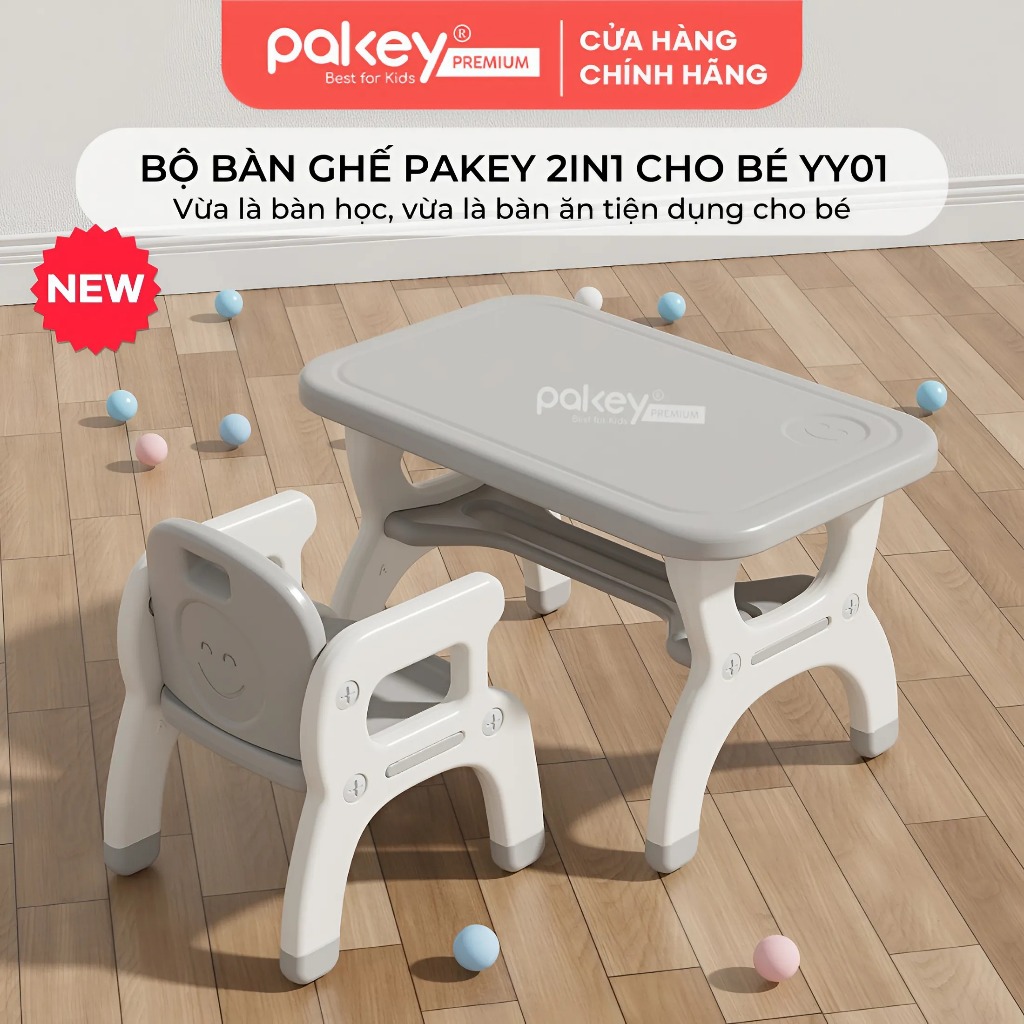 [NEW 2025] Bộ Bàn Ghế Cho Bé PAKEY Ngồi Học Chống Gù, Tích Hợp Bàn Ăn Tiện Lợi YY01 | Shopee ...
