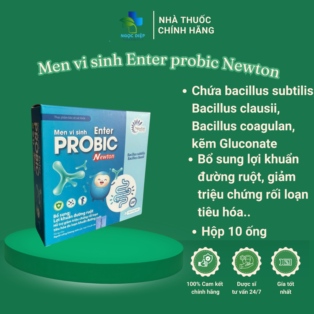 Men vi sinh Enter Probic Newton hộp 10 ống | Shopee Việt Nam