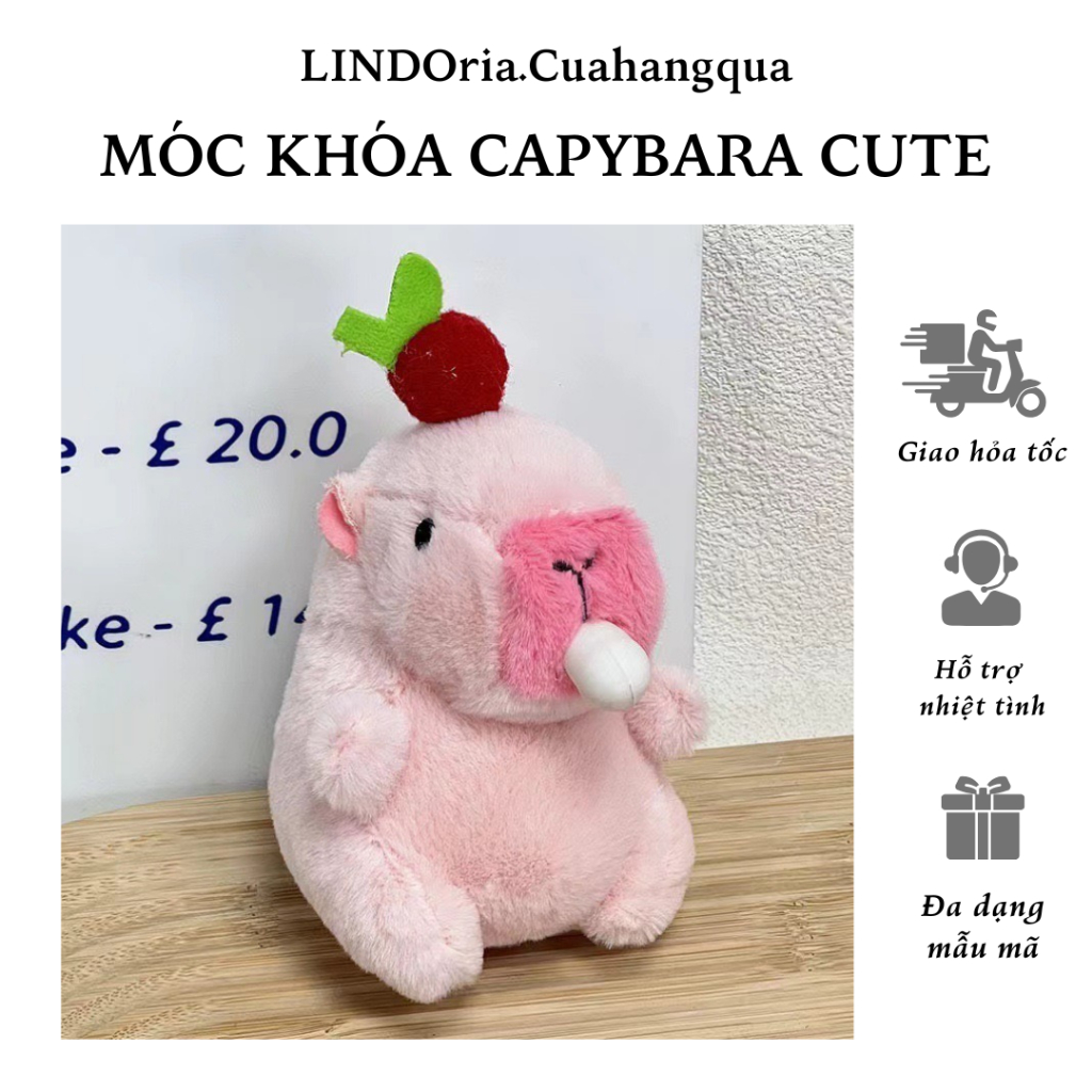 Móc Khóa Capybara Cute LINDOria, Móc Khóa Chuột Lang Nước, Treo cặp ...