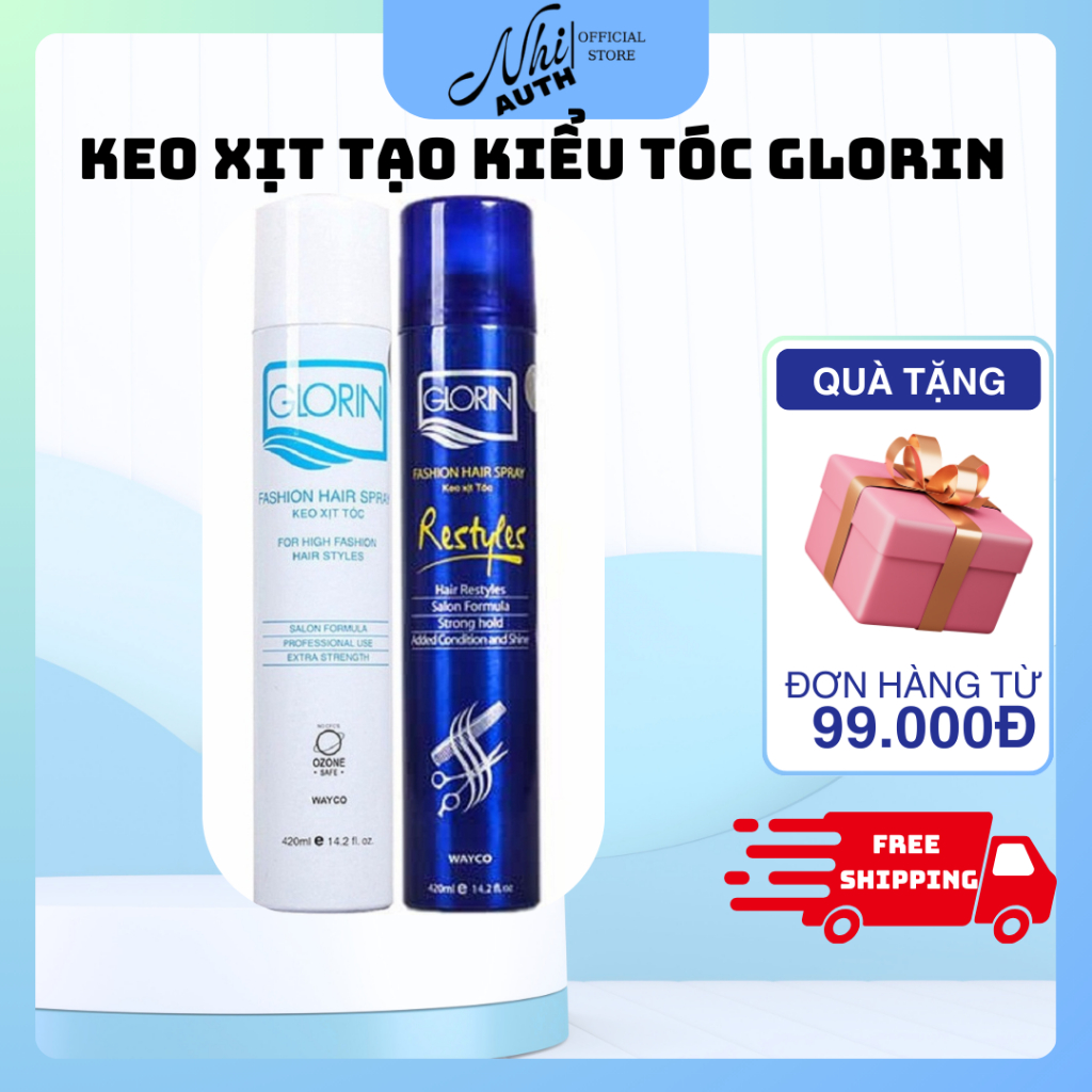 Keo Xịt Tạo Kiểu Tóc Glorin 420ml Chính Hãng | Shopee Việt Nam
