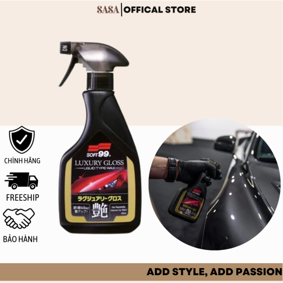 Chai xịt phủ bóng sơn xe ô tô, chống bám nước Luxury và Fukupika của Soft99 ( Phủ Bóng Nhanh ...