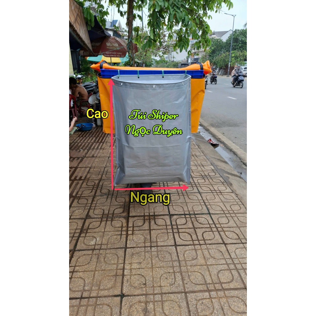 TÚI BẠT TREO SAU RỎ XE MÁY ĐỰNG HÀNG CHO SHPER ( TÚI THẠCH SANH Ngang ...