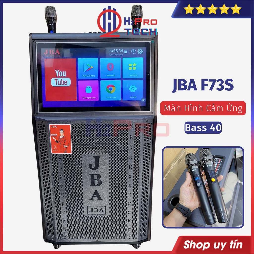 Loa Kéo Karaoke JBA F73S – Màn Hình Cảm Ứng 21 Inch, Bass 40 Công Suất ...