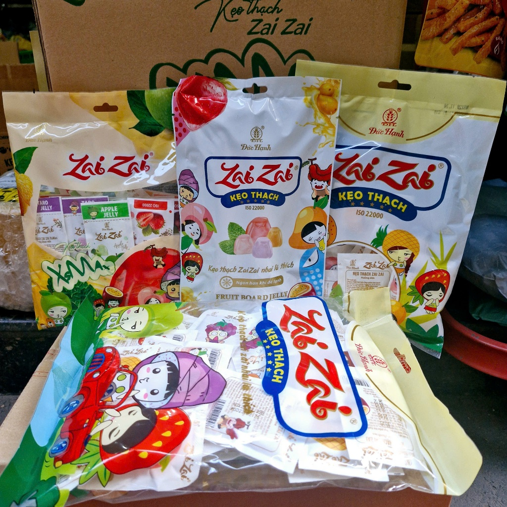 KẸO THẠCH ZAI ZAI ĐỨC HẠNH GÓI 350G/320G/700g/1kg | Shopee Việt Nam