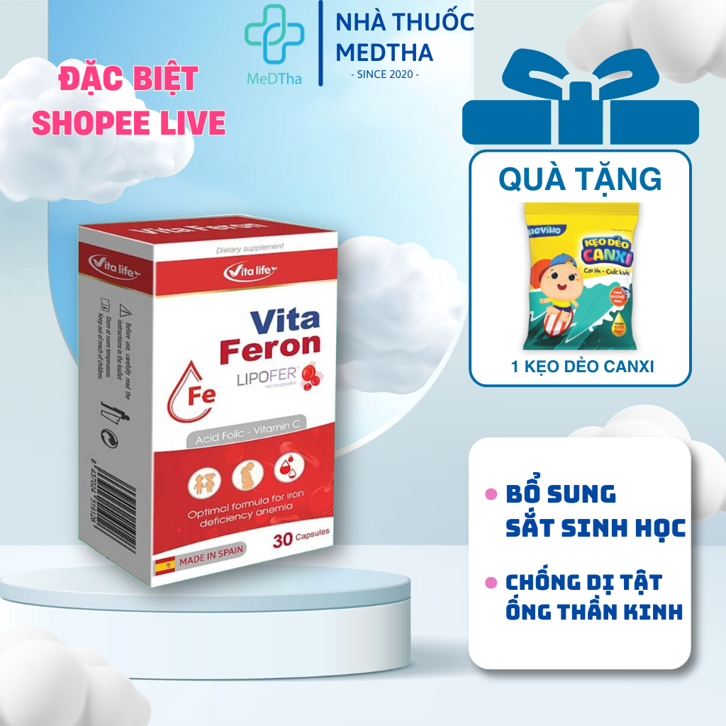 [ĐẶC BIỆT SHOPEE LIVE] Vita Feron - Viên Uống Bổ Sung Sắt Cho Cơ Thể ...