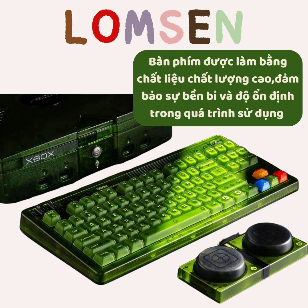 Bàn Phím Cơ 8BitDo Xbox Retro Mechanical Keyboard có Bluetooth/2.4G/USB ...